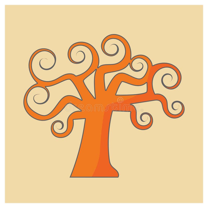 Bare Tree. Vector Illustration Decorative Design Stock Vector ...