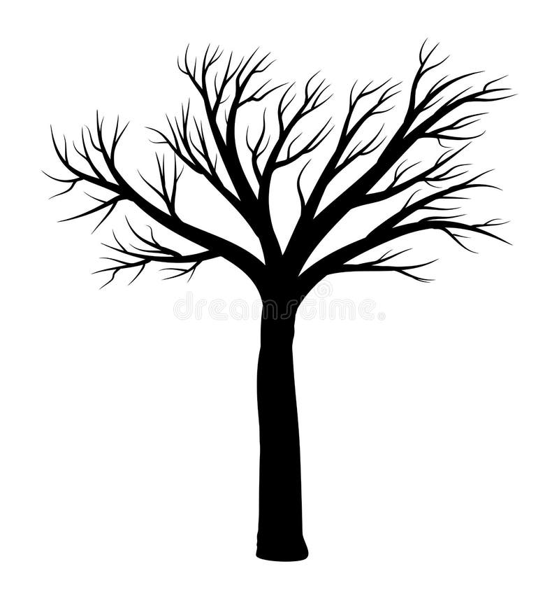 Bare Tree Vector Symbol Icon Design. Stock Vector - Illustration of ...