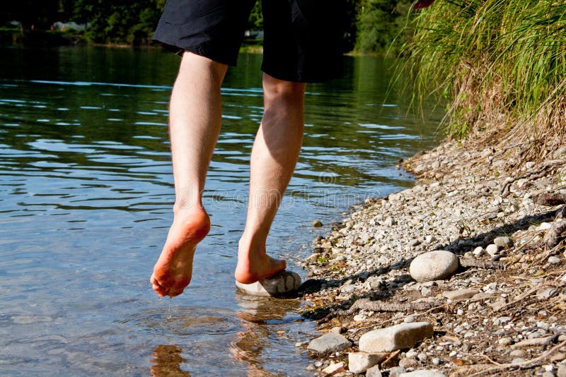 Barefoot stock photo. Image of austria, emerald, weather - 20868076
