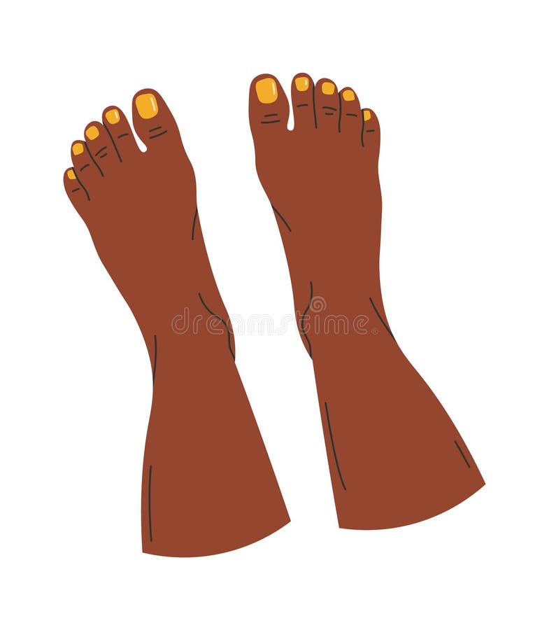 Barefoot Legs Design Element Stock Vector - Illustration of footwear ...