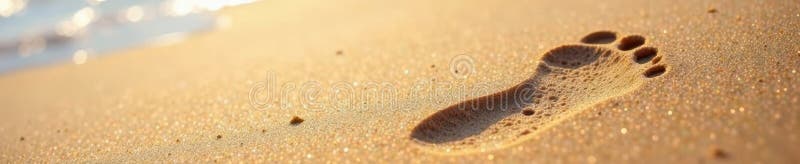 Barefoot Prints in Soft Sand, Subtle Toe Marks Visible , Barefoot ...