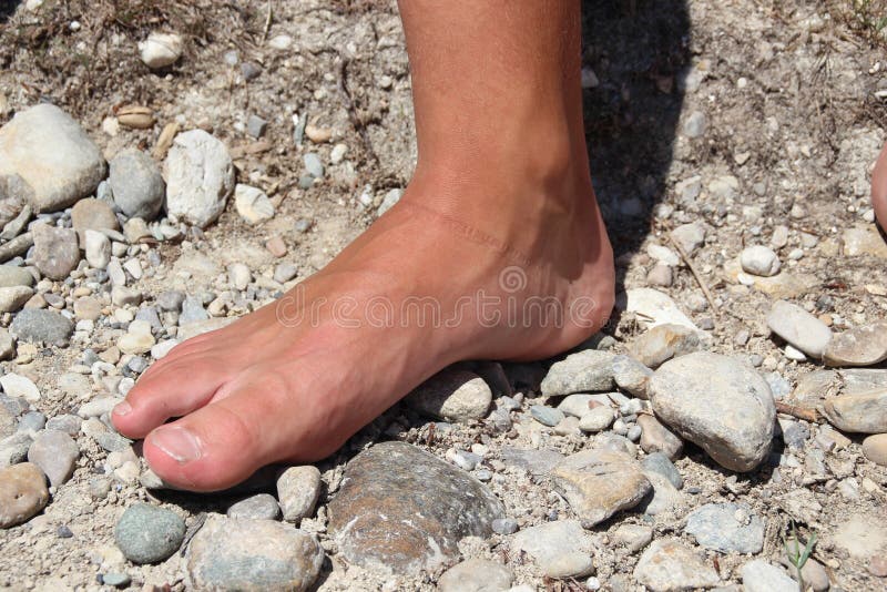 Foot stock photo. Image of barefoot, ground, brown, skin - 116119310