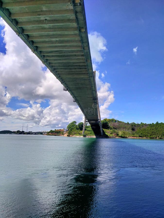 At Barelang Bridge stock image. Image of reflection - 200399017