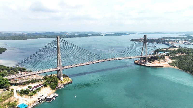 Barelang bridge in batam stock image. Image of tourism - 310057785