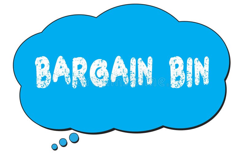 BARGAIN BIN Text Written on Wooden Frame School Blackboard Stock ...