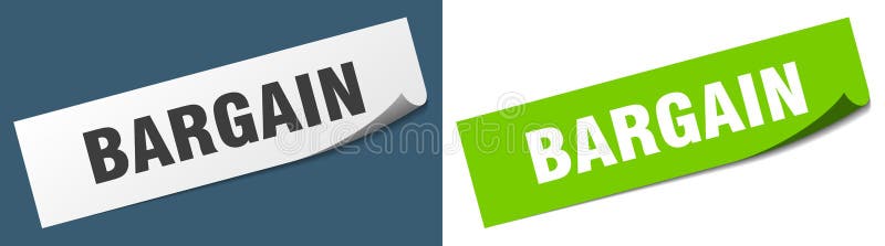 Bargain Sticker. Bargain Sign Set. Stock Vector - Illustration of ...