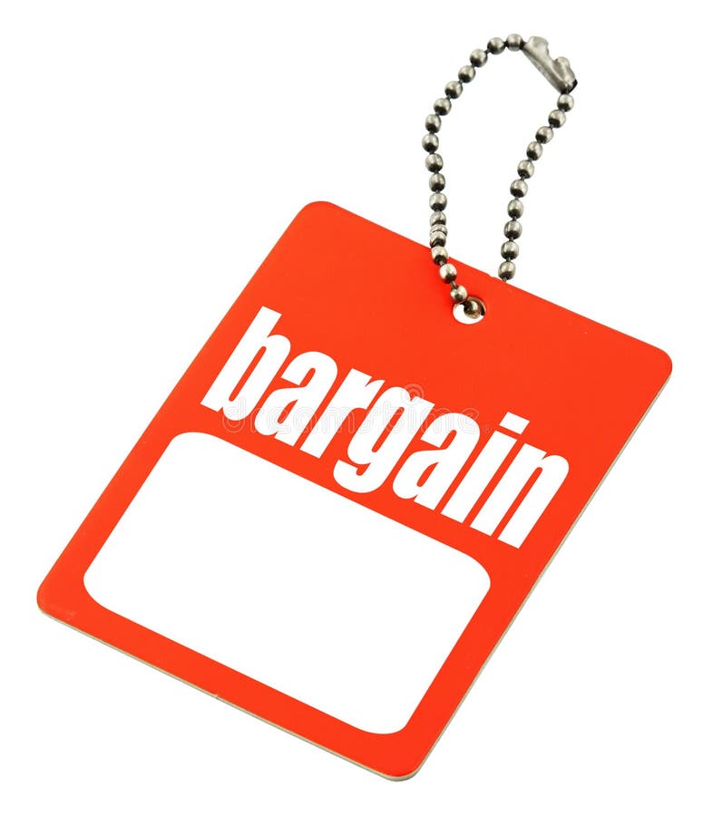 Bargain Tag with Copy Space Stock Photo - Image of space, name: 5009978