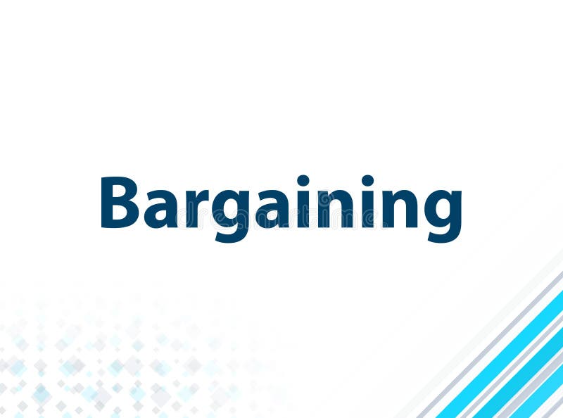 Bargaining Modern Flat Design Blue Abstract Background Stock ...