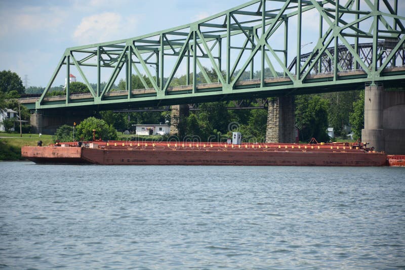 Barge stock photo. Image of freight, mode, canal, large - 2553974