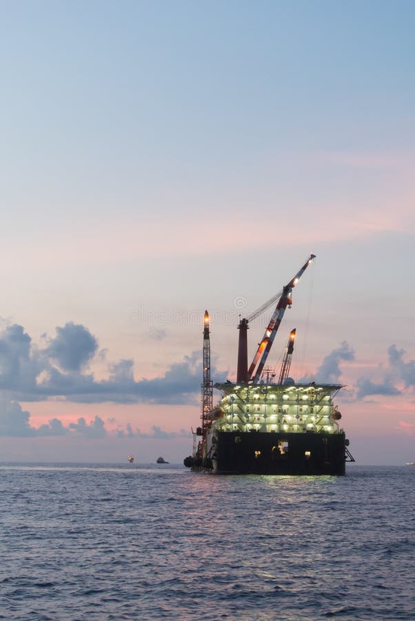 Rig Platform of Oil and Gas Industry Stock Photo - Image of industry ...