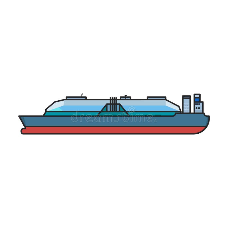 Barge Vector Icon.Color Vector Icon Isolated on White Background Barge ...