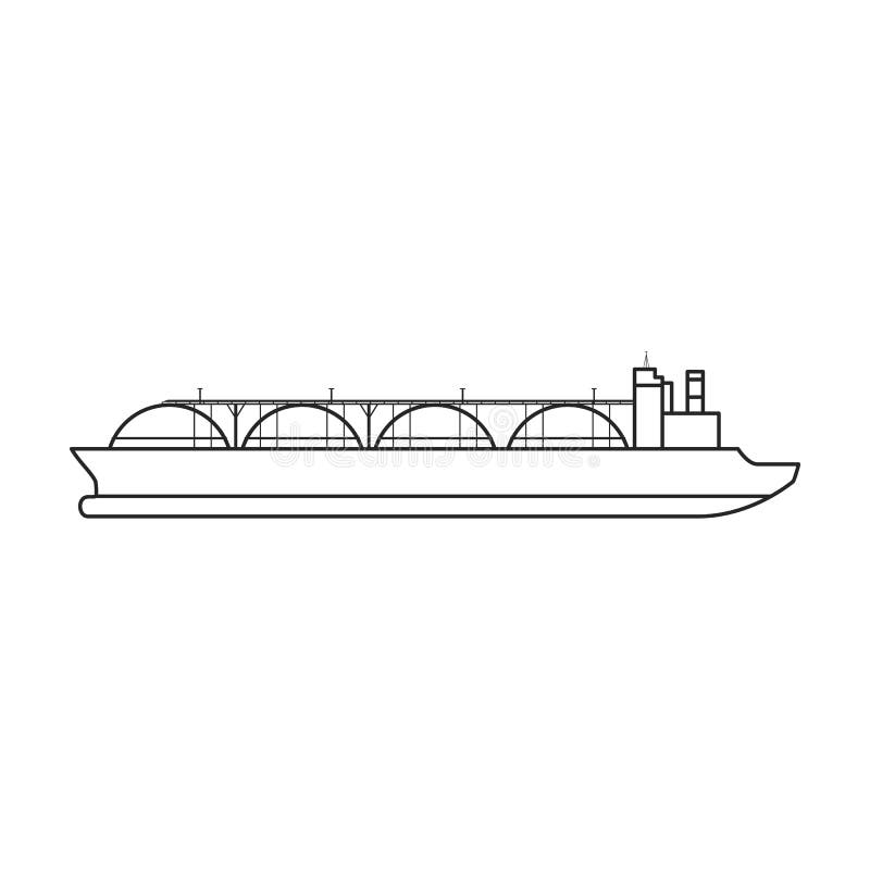 Barge Vector Icon.Black Vector Icon Isolated On White Background Barge ...