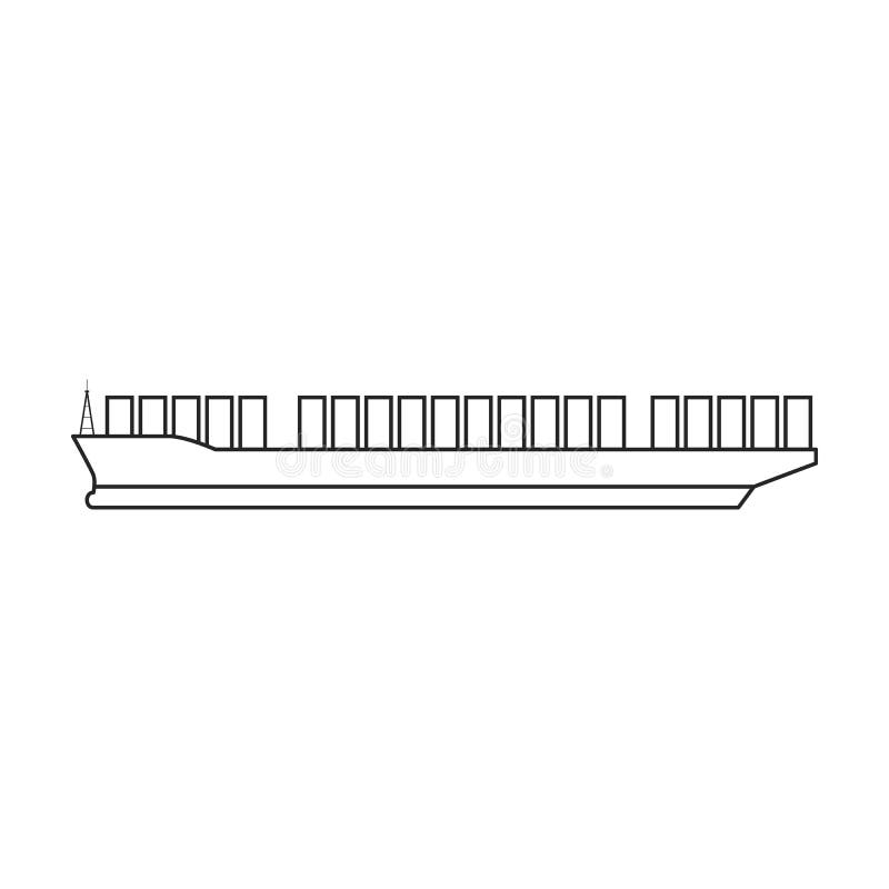 Barge Vector Icon.Black Vector Icon Isolated on White Background Barge ...