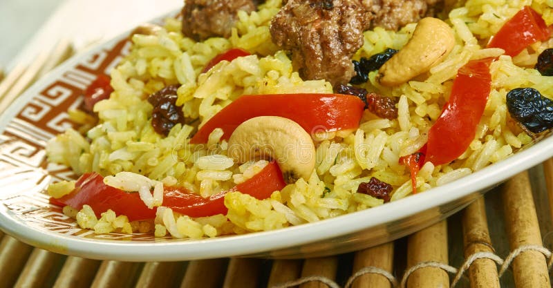 Bariis Iskukaris stock photo. Image of halal, styling - 171417292