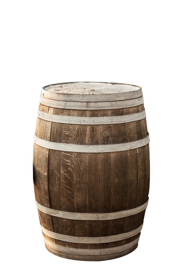Baril D'isolement Sur Le Blanc Image stock - Image du bois, chêne: 38959475