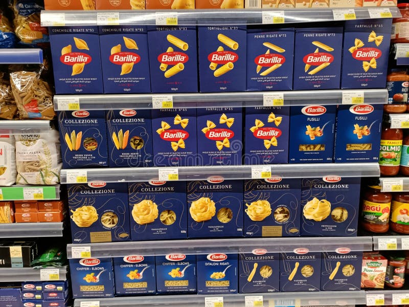 Barilla Pasta Products Display Editorial Photography - Image of ...