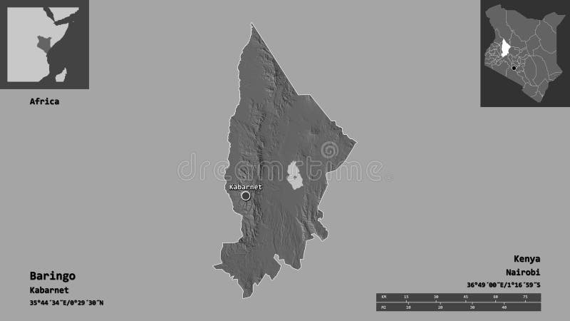 Baringo, County of Kenya,. Previews. Bilevel Stock Illustration ...