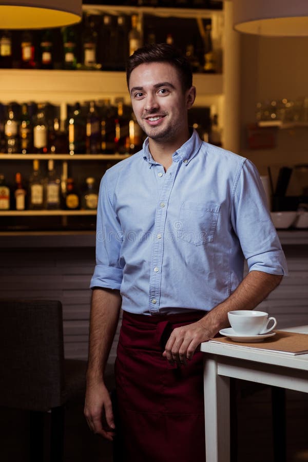 Barista in cafe stock photo. Image of color, lifestyle - 67106518