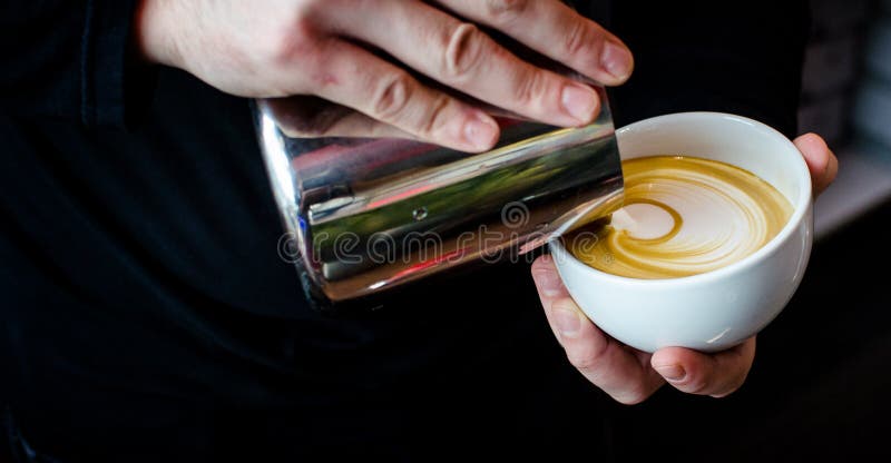 Barista Coffee Brewing stock image. Image of dispenser - 104402807