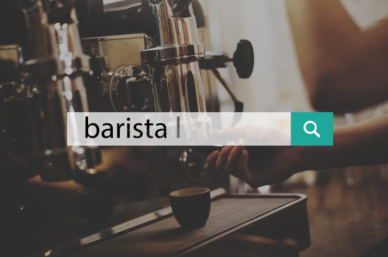 Barista Coffee Shop Occupation Work Concept Stock Photo - Image of ...