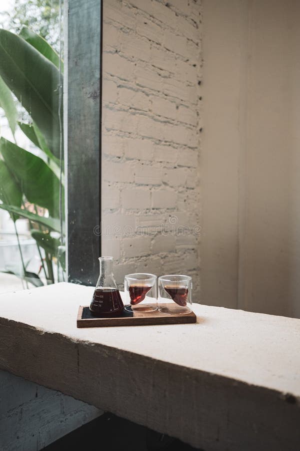Barista Dripping Coffee and Slow Coffee Bar Style Stock Image - Image ...