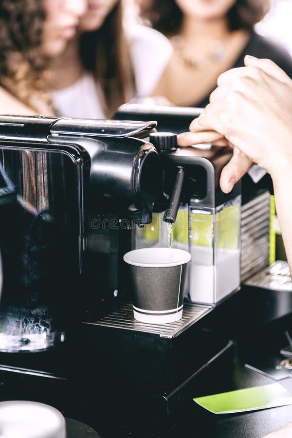 Barista making coffee editorial photography. Image of city - 100970672