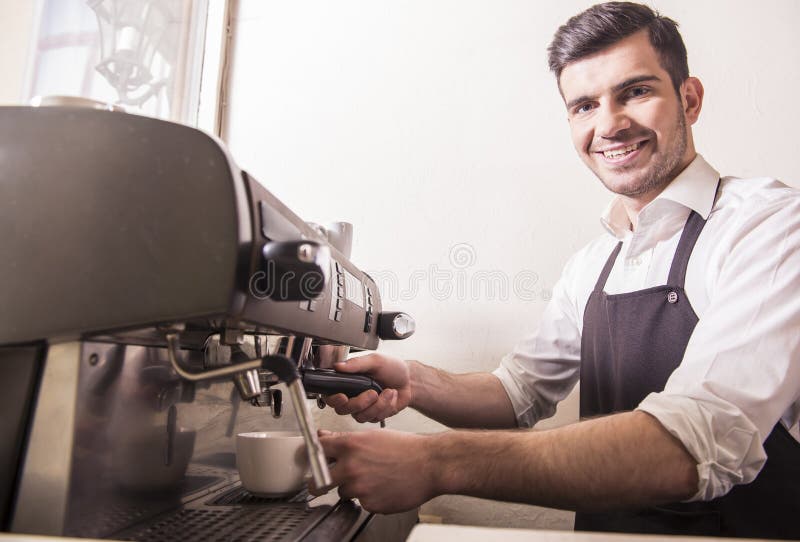 Barista stock photo. Image of cafe, bartender, cafeteria - 51298642