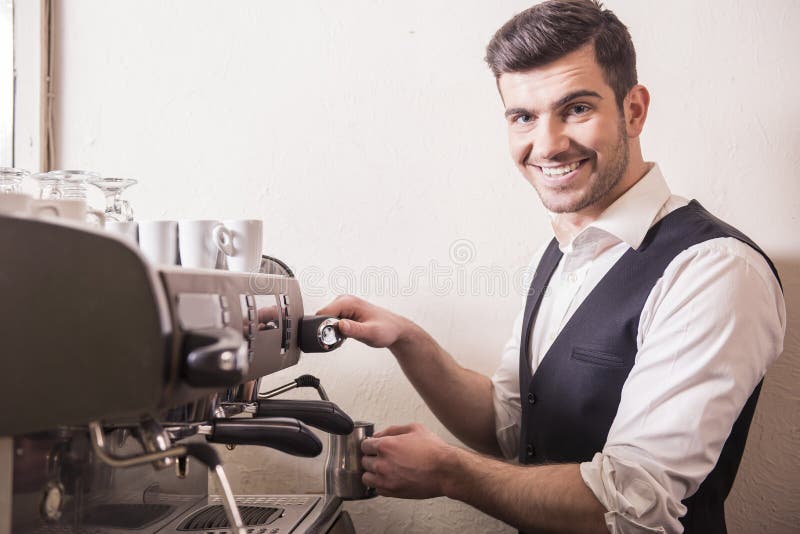 Barista stock image. Image of people, espresso, drink - 51298987