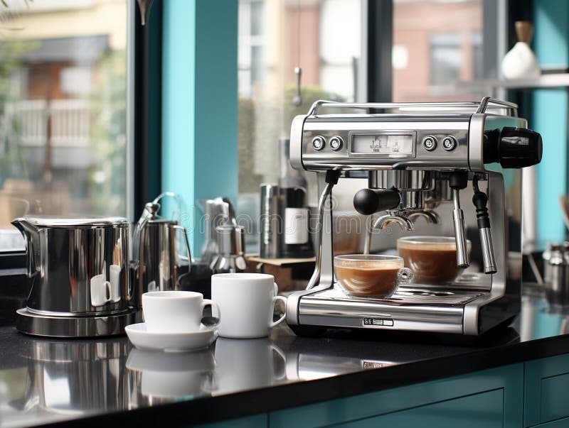 Barista S Best Friend: the Espresso Machine. AI Generative Stock Photo ...