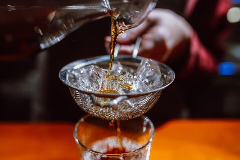 Production Process and Technology of Hand Made Coffee Stock Photo ...