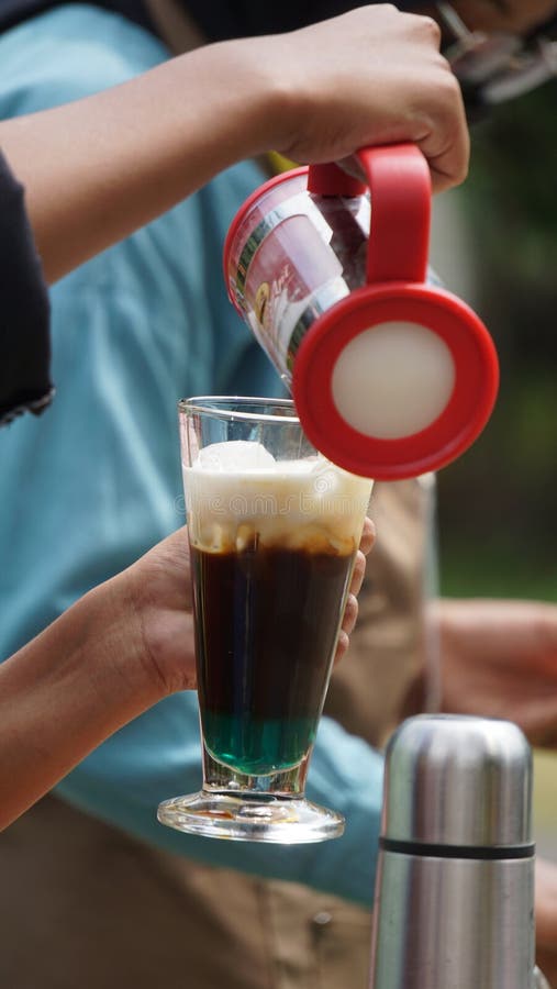 The Barista Serving Coffee for Customer Stock Image - Image of alcohol ...