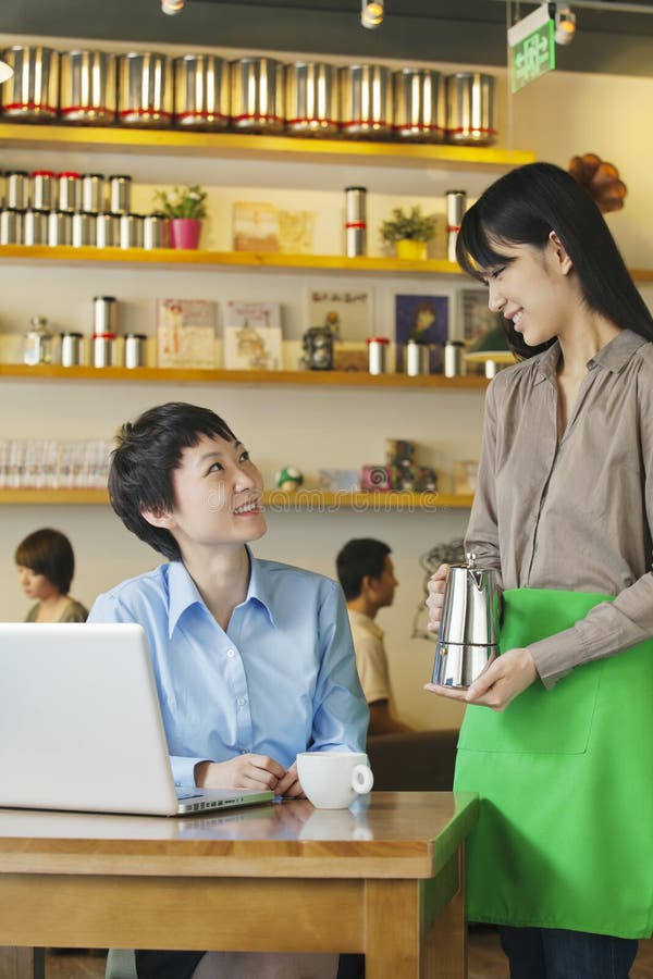 Barista Serving Coffee To Customer, Beijing Stock Image - Image of 2529 ...
