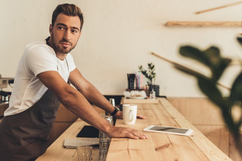Barista stock photo. Image of attractive, person, profession - 102934928