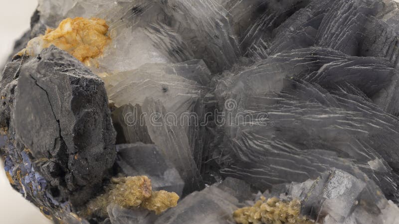 Barite Mineral Sample, Macro Photo , Rock Image Stock Photo - Image of ...
