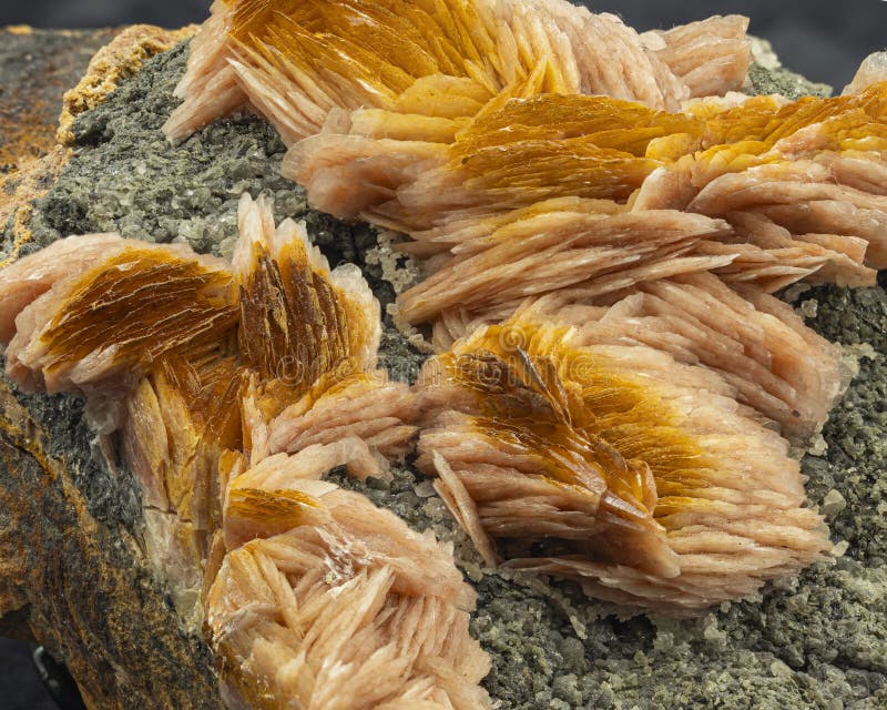 Barite Mineral Specimen, Collectible Mineral Stock Photo - Image of ...