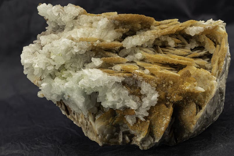 Barite Mineral Specimen. Rock Sample, Mineral Collection Stock Photo ...