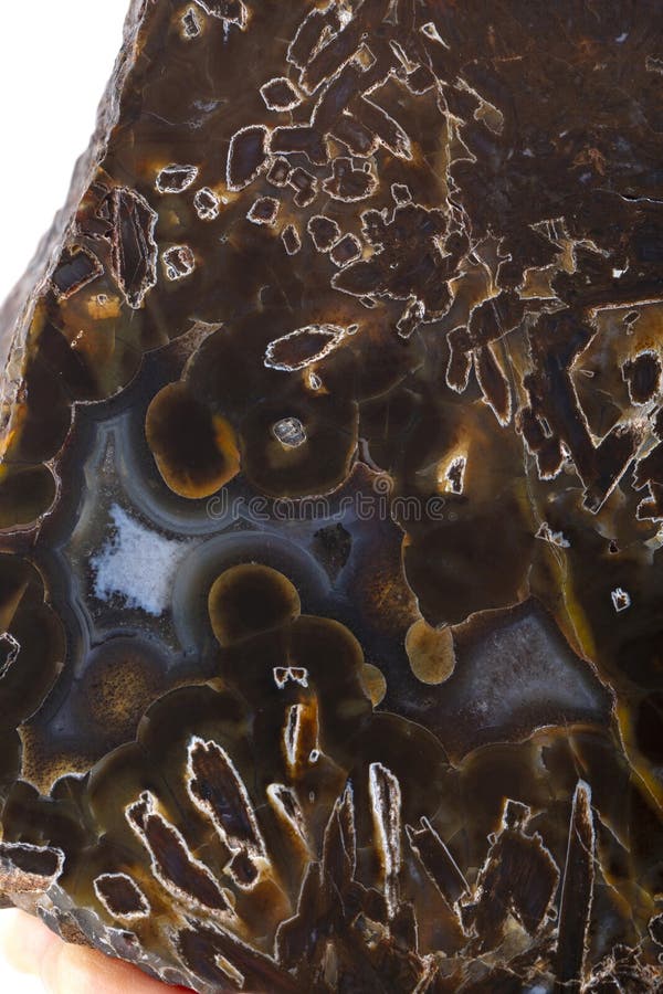 Agate Mineral Specimen Stone Rock Geology Gem Crystal Stock Photo ...