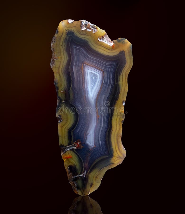 Agate Mineral Specimen Stone Rock Geology Gem Crystal Stock Photo ...