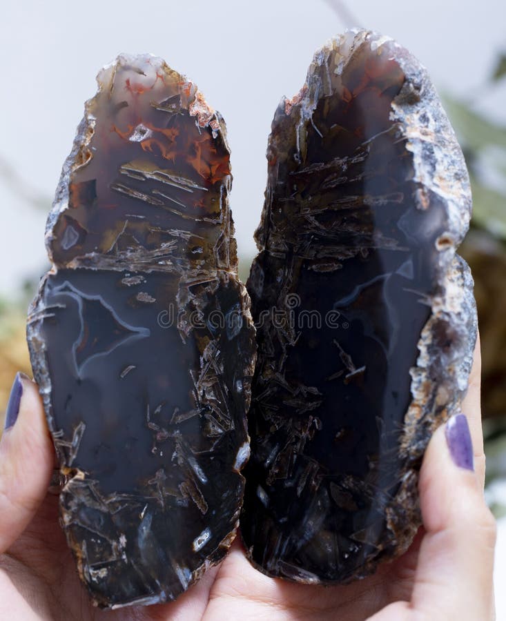 Agate Mineral Specimen Stone Rock Geology Gem Crystal Stock Image ...