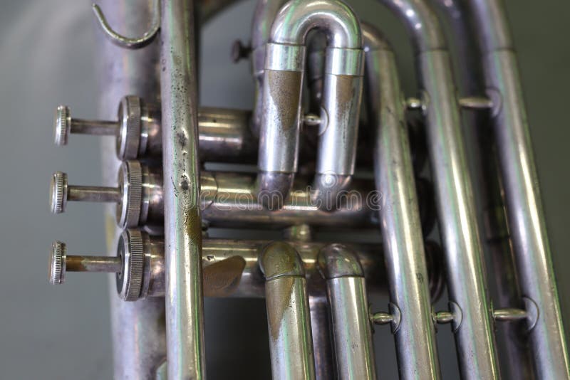 Baritone Instrument Marching Machine is Made of Beautiful Silver Plated ...