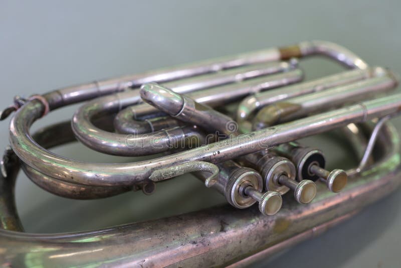 Baritone Instrument Marching Machine is Made of Beautiful Silver Plated ...