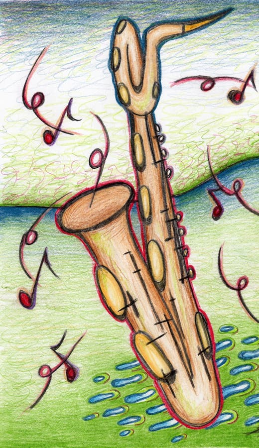 Baritone Saxophone Stock Illustrations – 145 Baritone Saxophone Stock ...