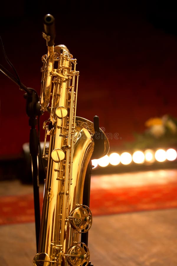 Baritone saxophone stock image. Image of grand, education - 49581211