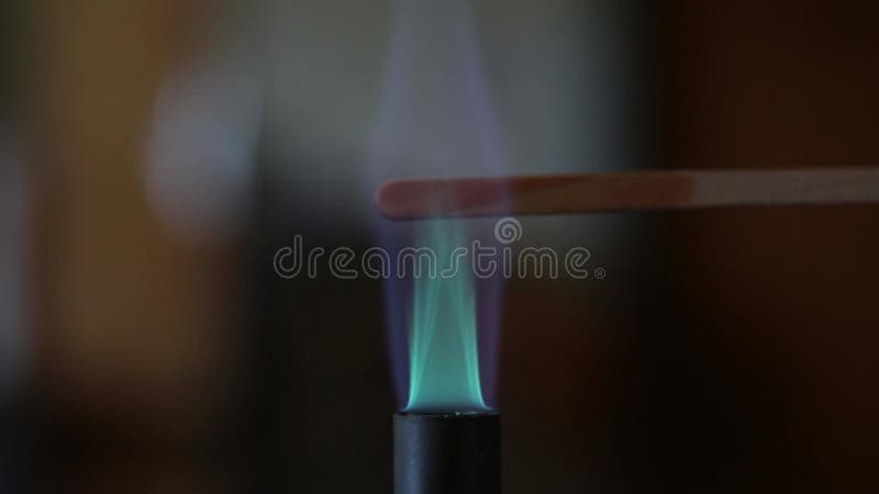 Barium solution burning stock footage. Video of elements - 238073810