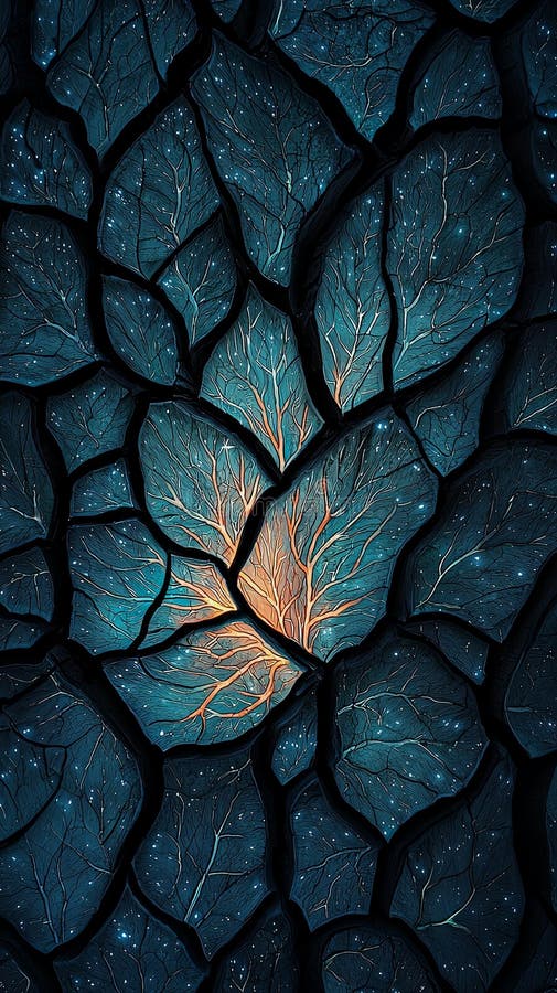 Bark, Glossy, Intricate, Abstract Textured Background with Illuminated ...