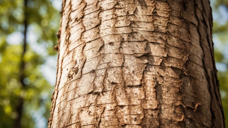 Bark hickory trees stock illustration. Illustration of peeling - 372107692