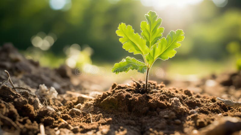 Bark oak tree sapling stock illustration. Illustration of bark - 327547658