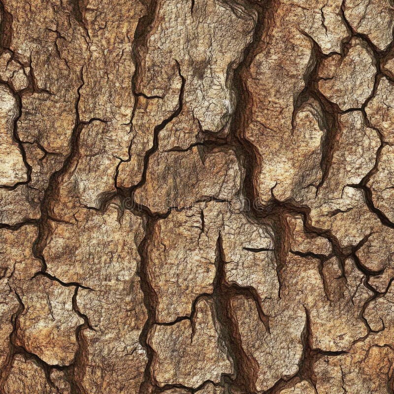 The Bark of a Tree is Rough and Has Many Cracks Stock Image - Image of ...