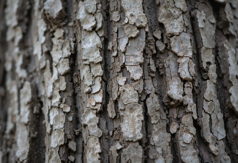 The Bark of a Tree is Rough and Has Many Ridges Stock Illustration ...