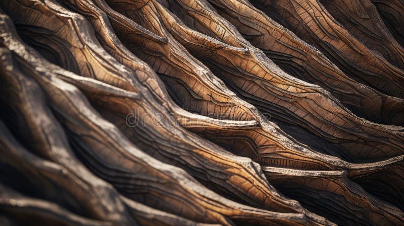 Bark triangle tree stock illustration. Illustration of geometry - 368449676